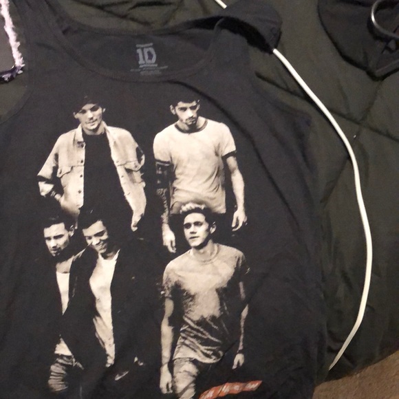1D | Tops | One Direction Black Tank Top | Poshmark